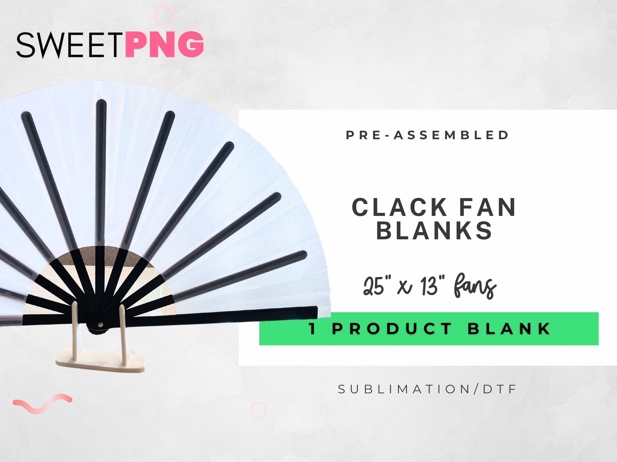 Blank Clack Fan | SweetPNG Designs